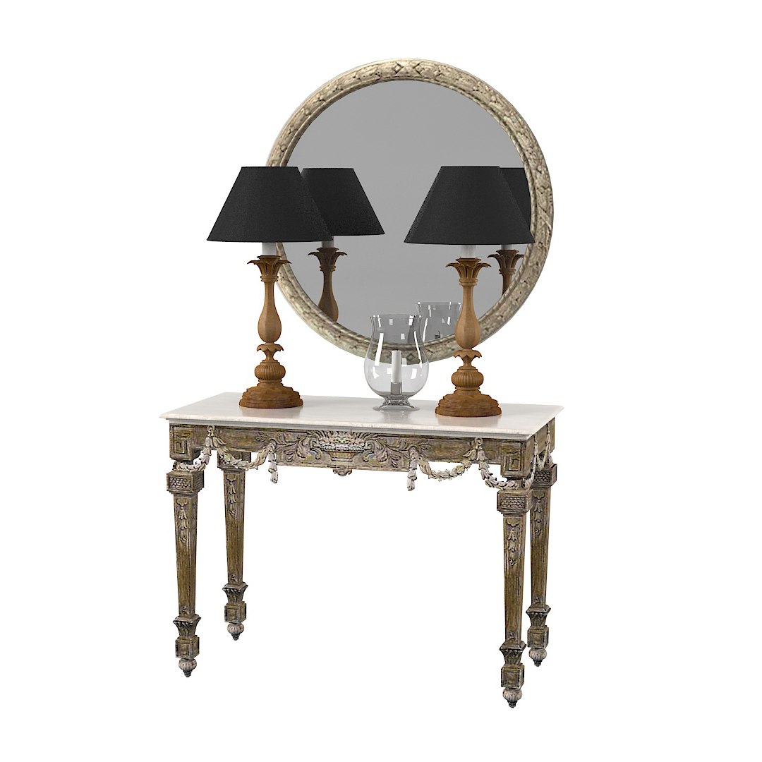 chelini console table 3ds