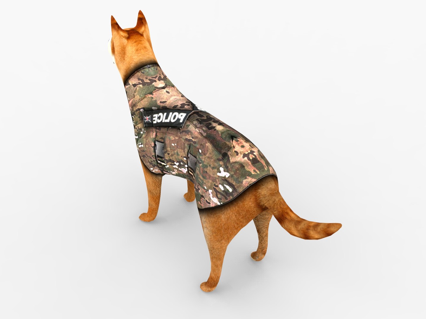 Police German Shepherd Dog 3D Model - TurboSquid 1195208