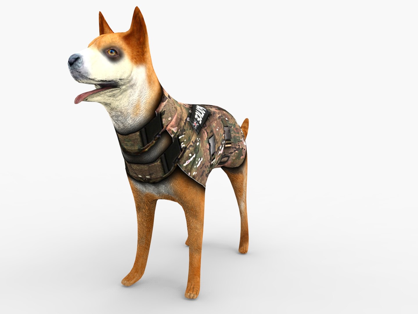 Police German Shepherd Dog 3D Model - TurboSquid 1195208