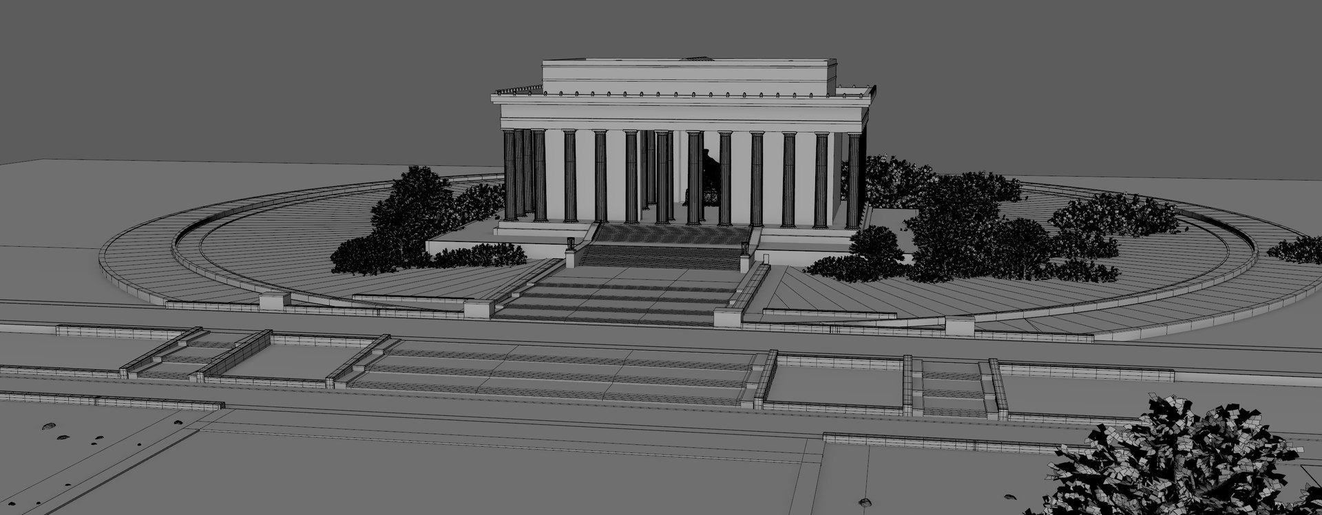 Memorial Monument Washington D 3D Model - TurboSquid 1289512