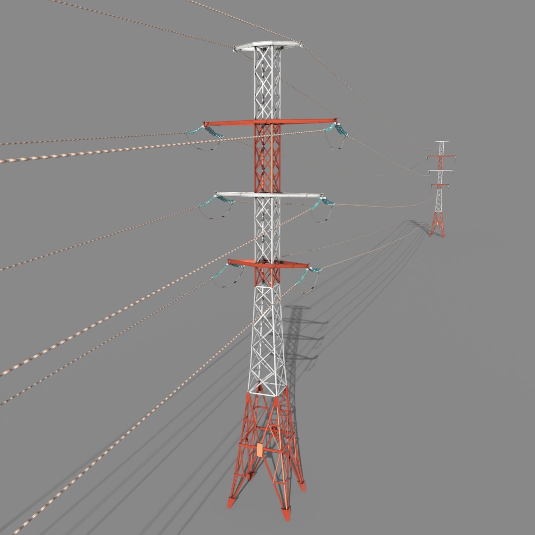 3D Electricity Poles - TurboSquid 1475794
