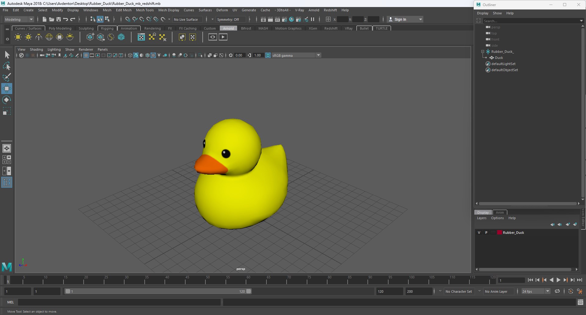 Rubber Duck For 3D Print 3D Model - TurboSquid 2285086