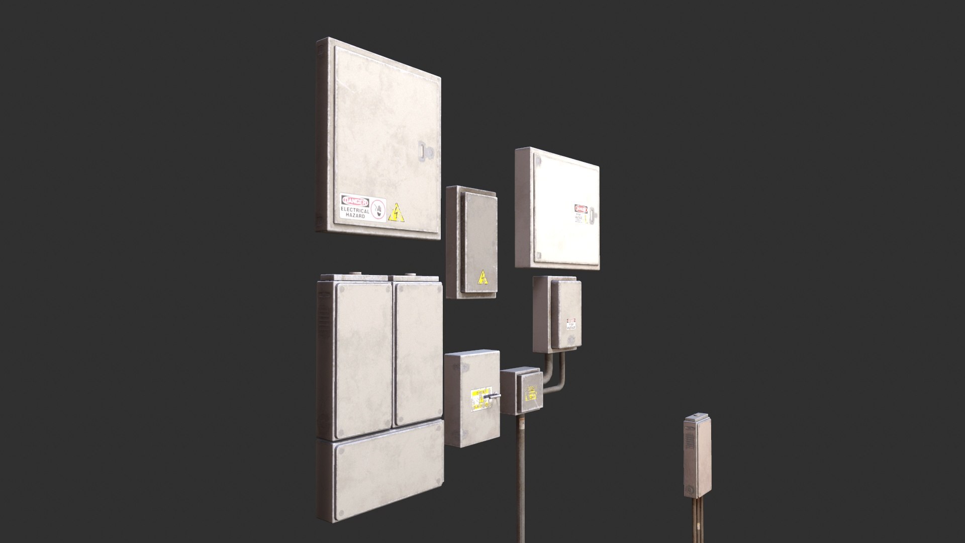 3D Electric Panels Model - TurboSquid 2324063