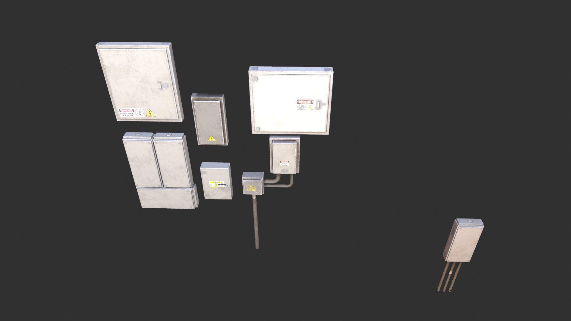 3D Electric Panels Model - TurboSquid 2324063