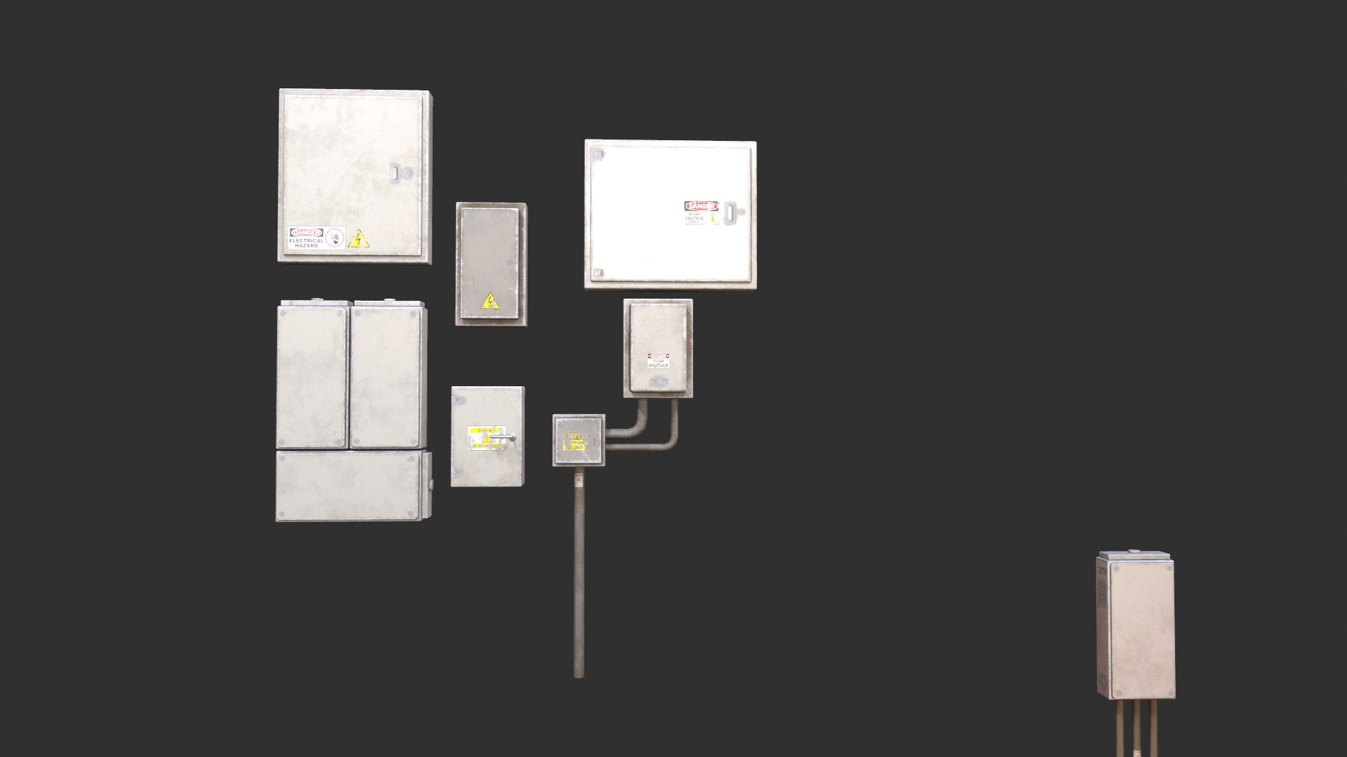 3D Electric Panels Model - TurboSquid 2324063