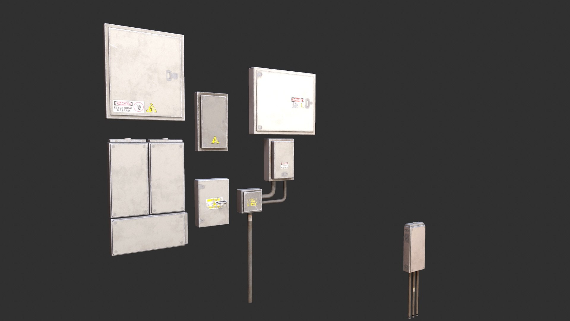 3D Electric Panels Model - TurboSquid 2324063