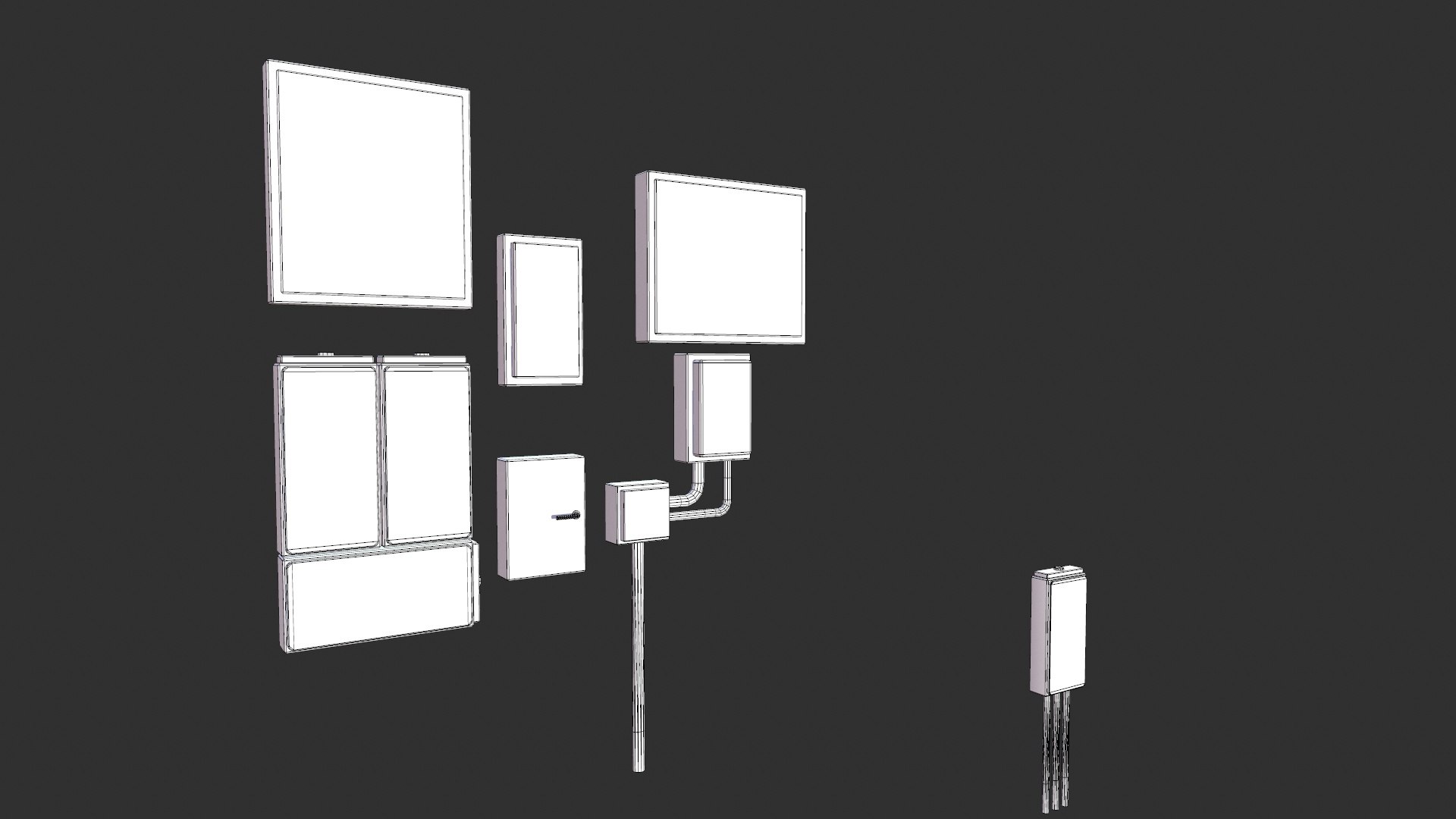 3D Electric Panels Model - TurboSquid 2324063