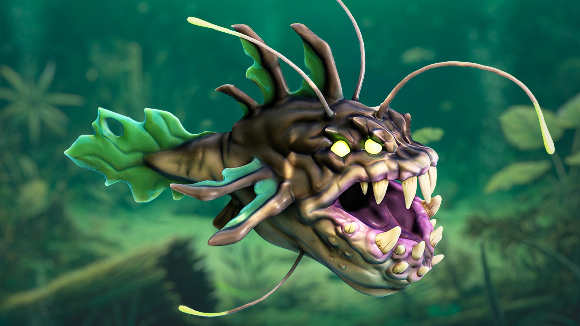 3D Fantasy Fish 09 - Aqua Life - Angler Fish - 51 - TurboSquid 2257158