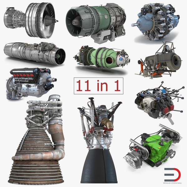 Piston aircraft engines 3 3D model | 1144923 | TurboSquid