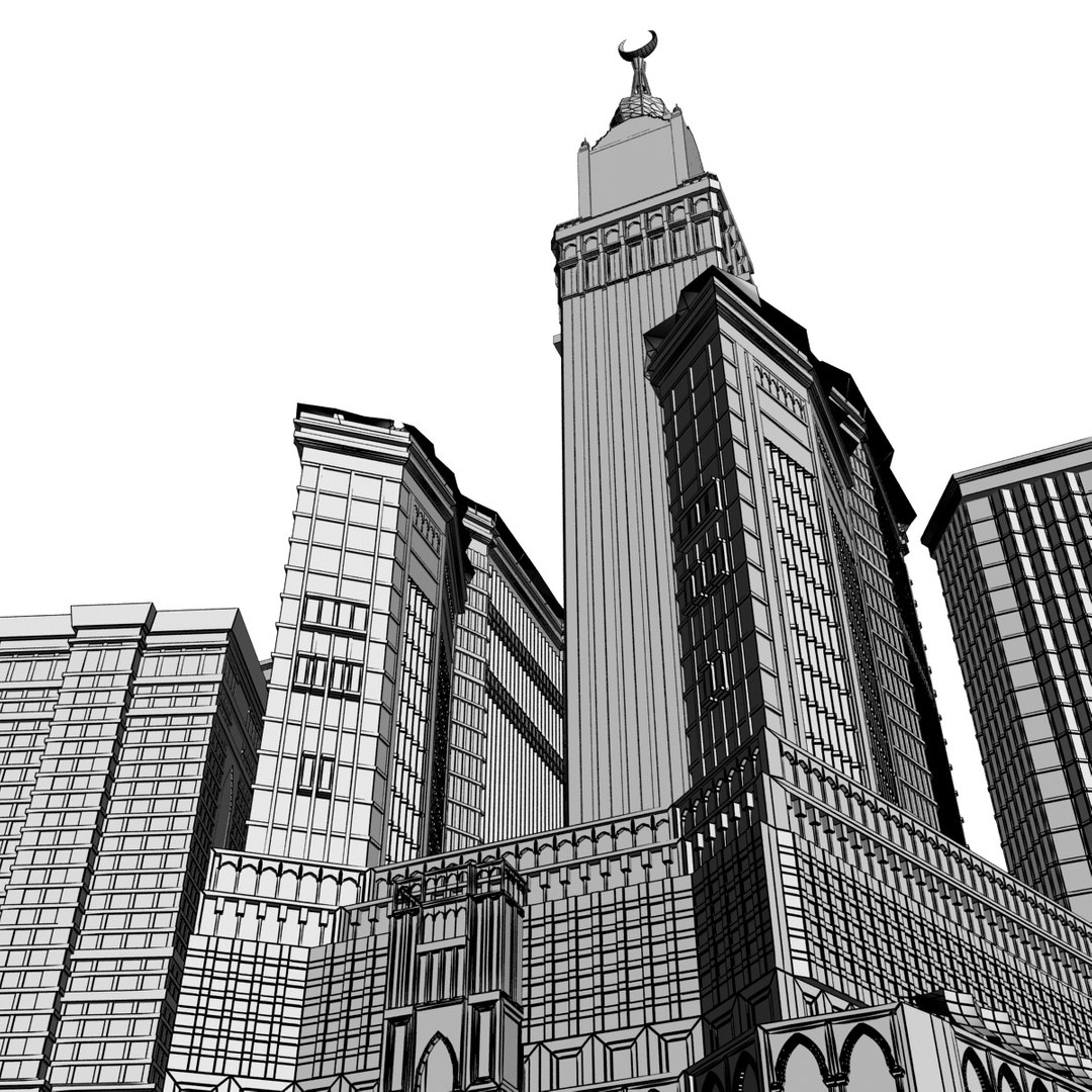 building masjid al-haram 3d model