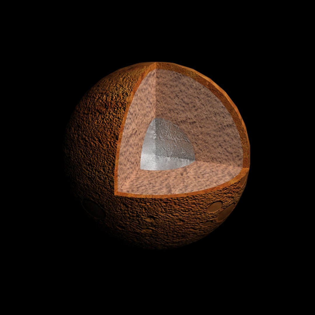 photoreal mars structure 3d model