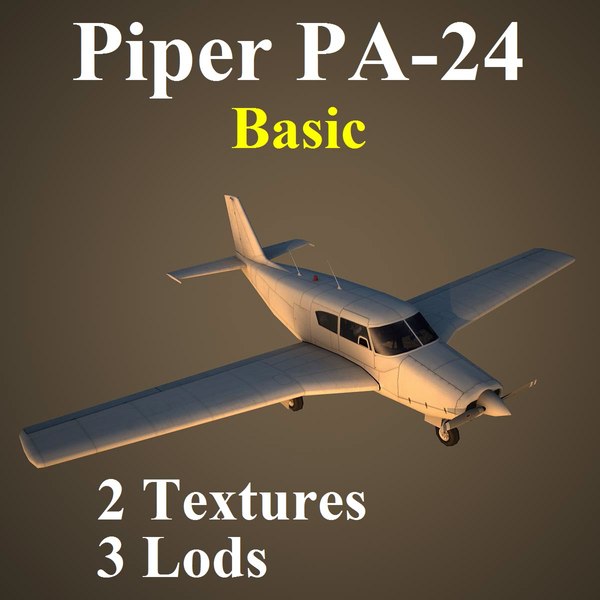 Piper PA-24 Comanche 3D Models for Download | TurboSquid