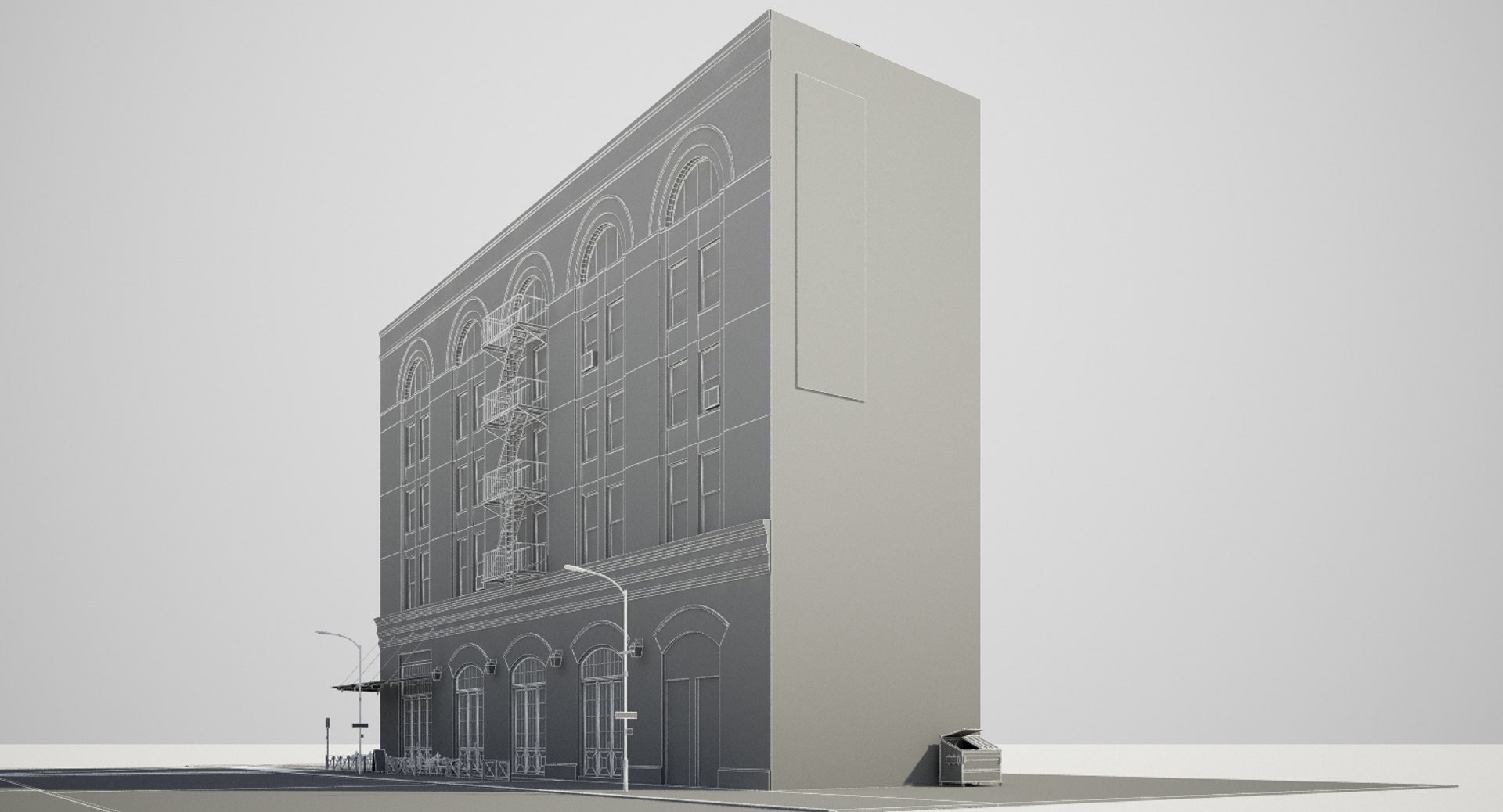 3d Buildings Corner