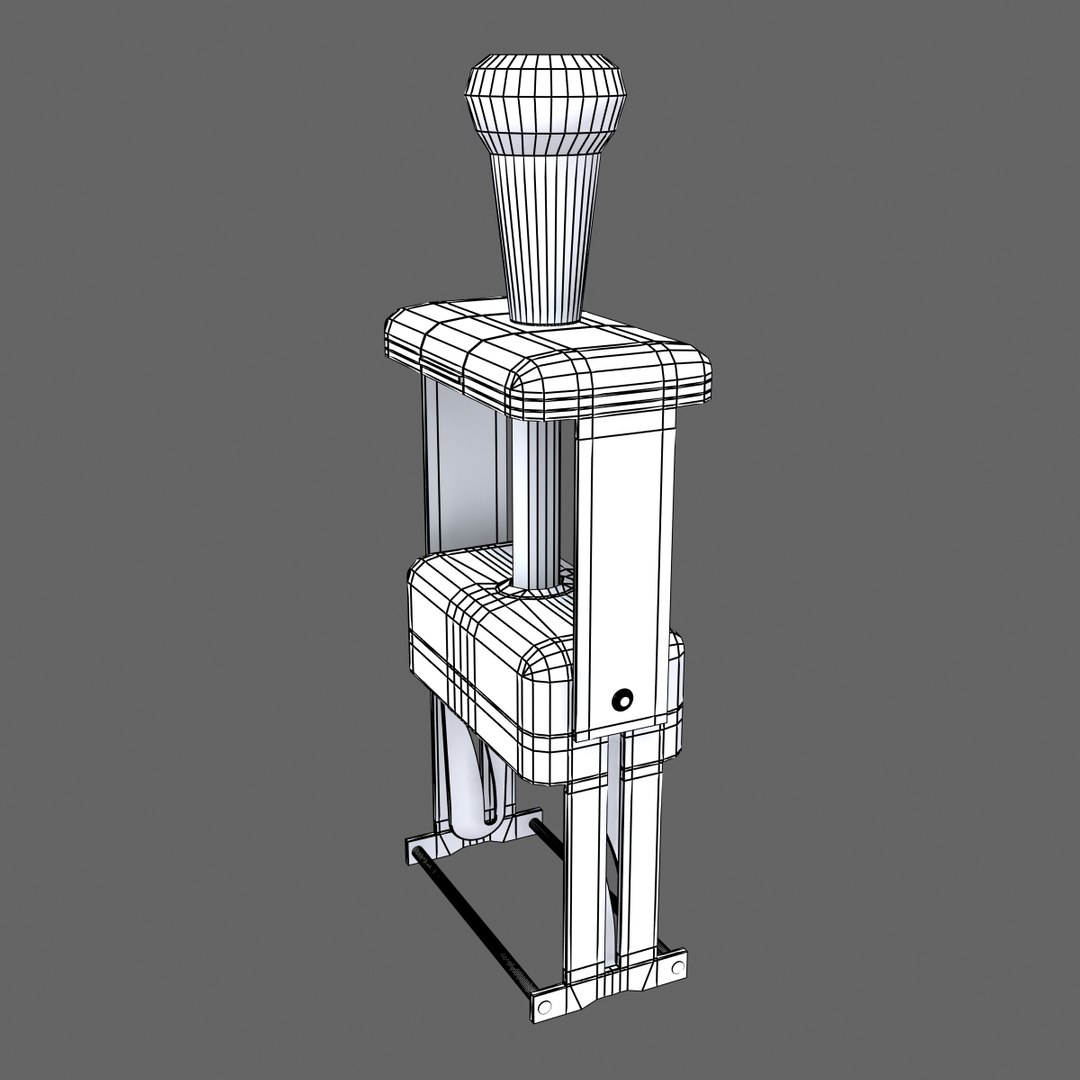 3d Model Rubber Stamp Square