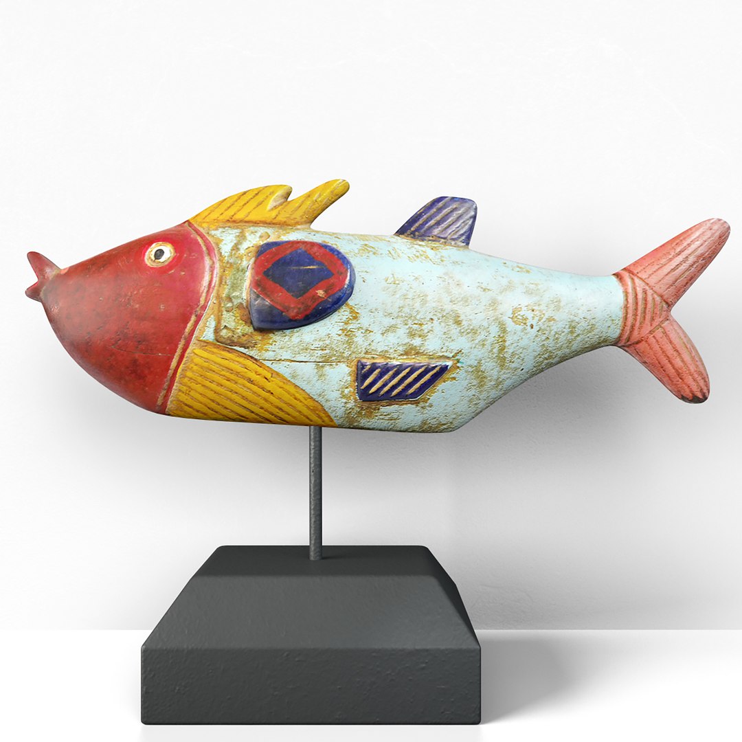 Mali Wood Bozo Fish Puppet 3 3D Model - TurboSquid 2129776