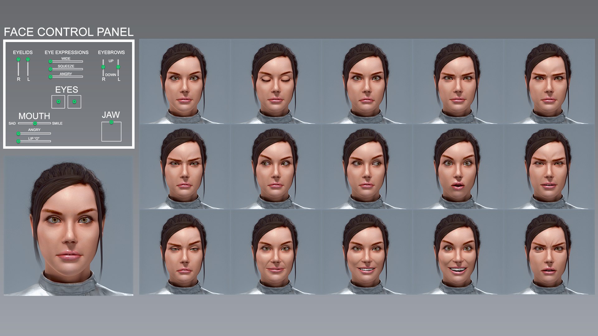 Female Fencer Foil Animated HQ 3D - TurboSquid 2244635