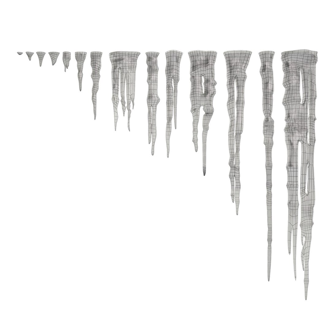 3D Icicles Unwrap - TurboSquid 1279309