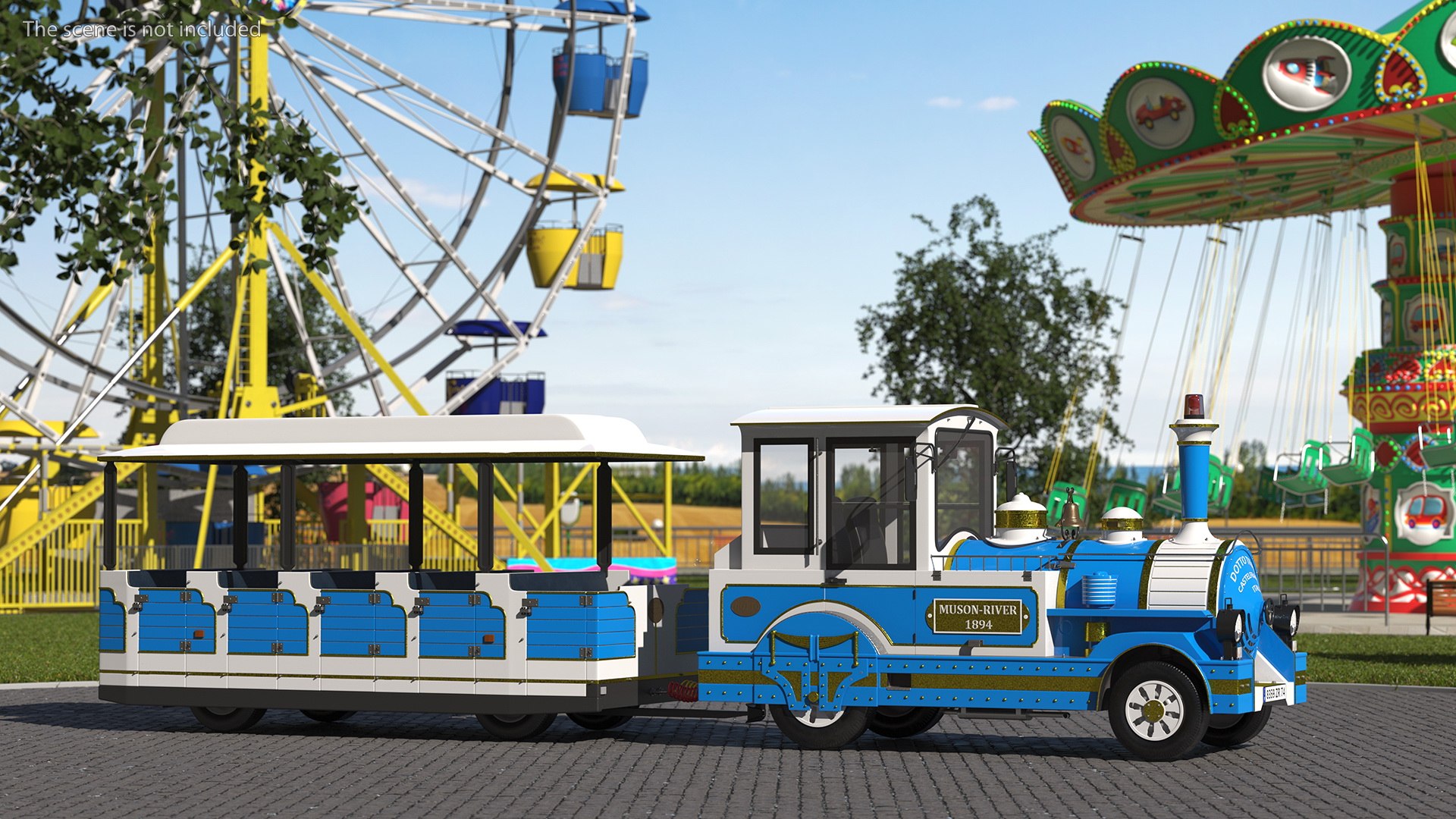 Tourist Train Dotto Muson River Rigged 3D Model - TurboSquid 1943704