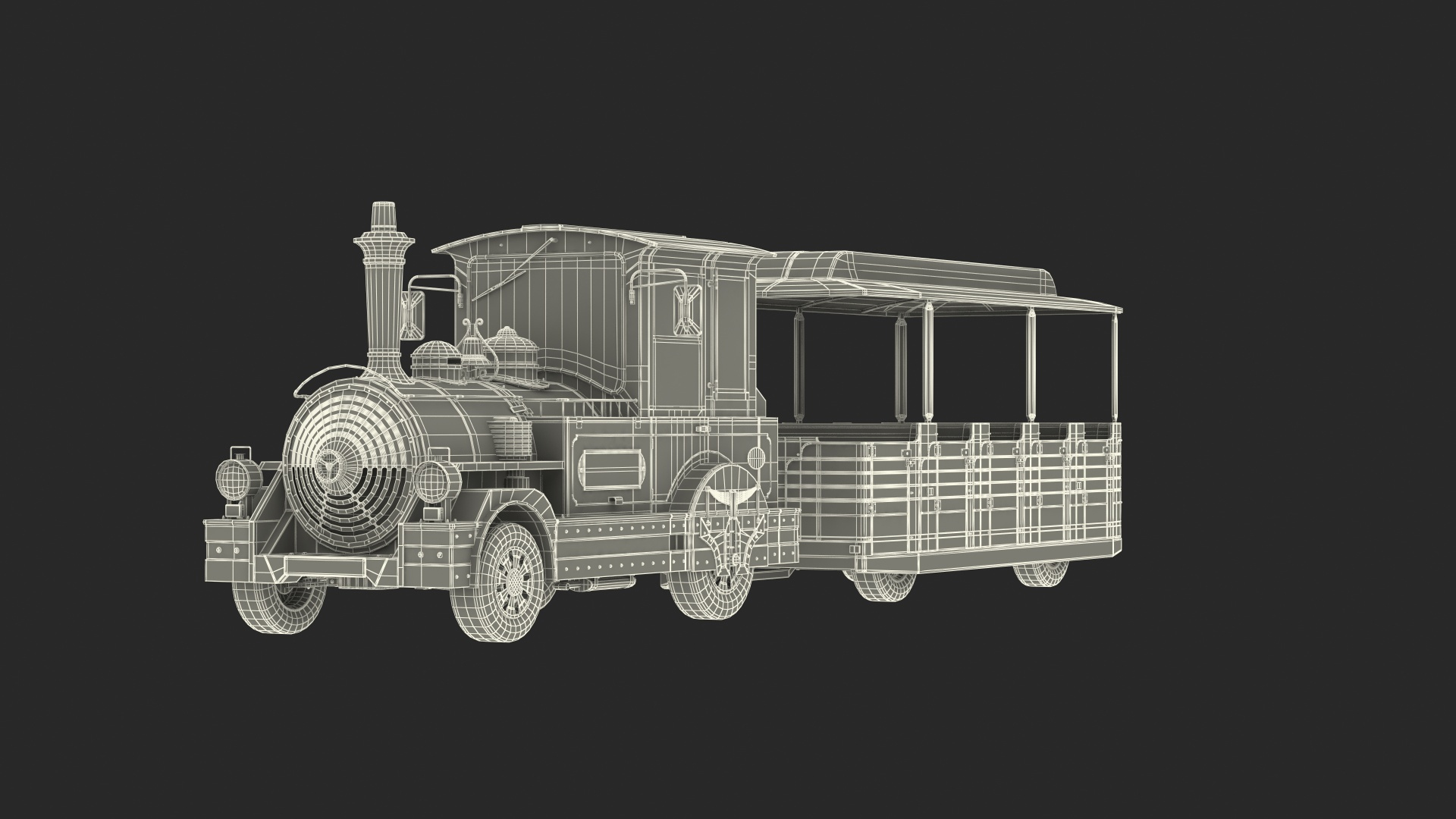 Tourist Train Dotto Muson River Rigged 3D Model - TurboSquid 1943704