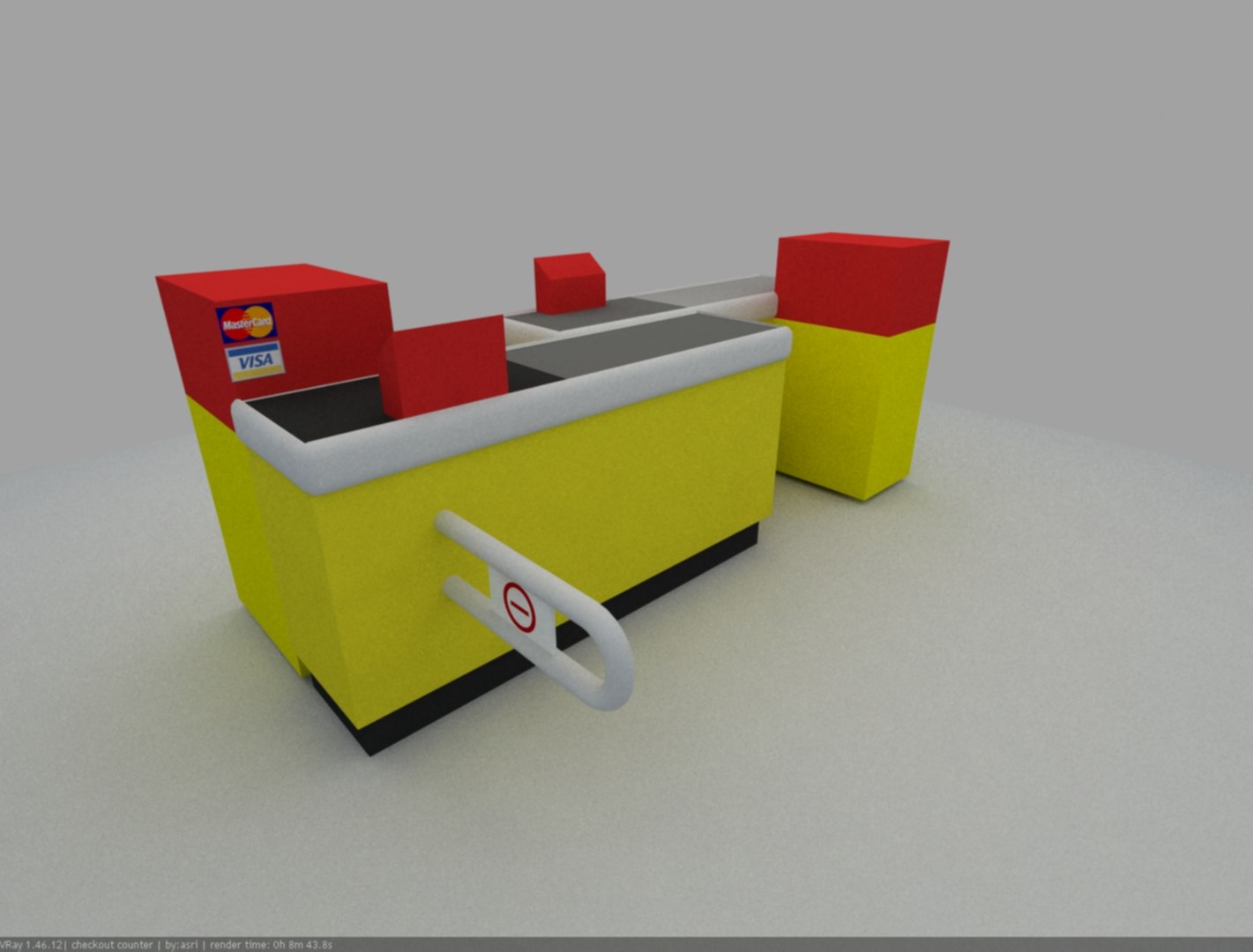 Checkout Counter 3d 3ds