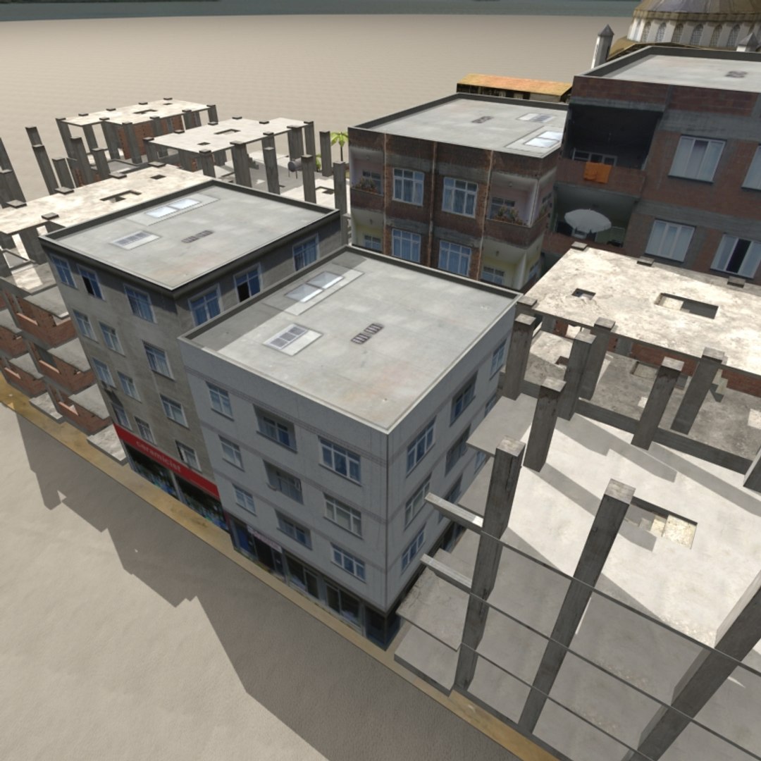 3d Urban City Middle East Model