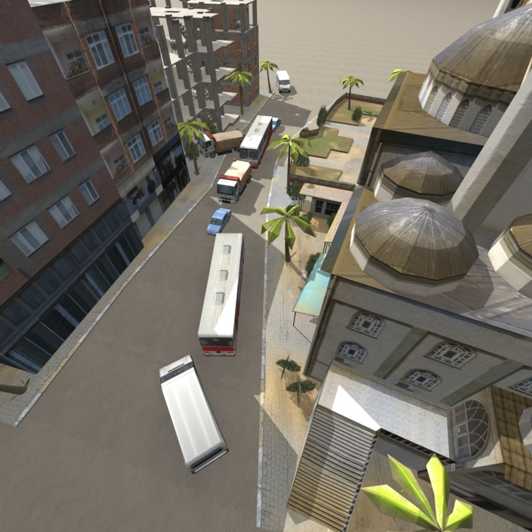 3d Urban City Middle East Model