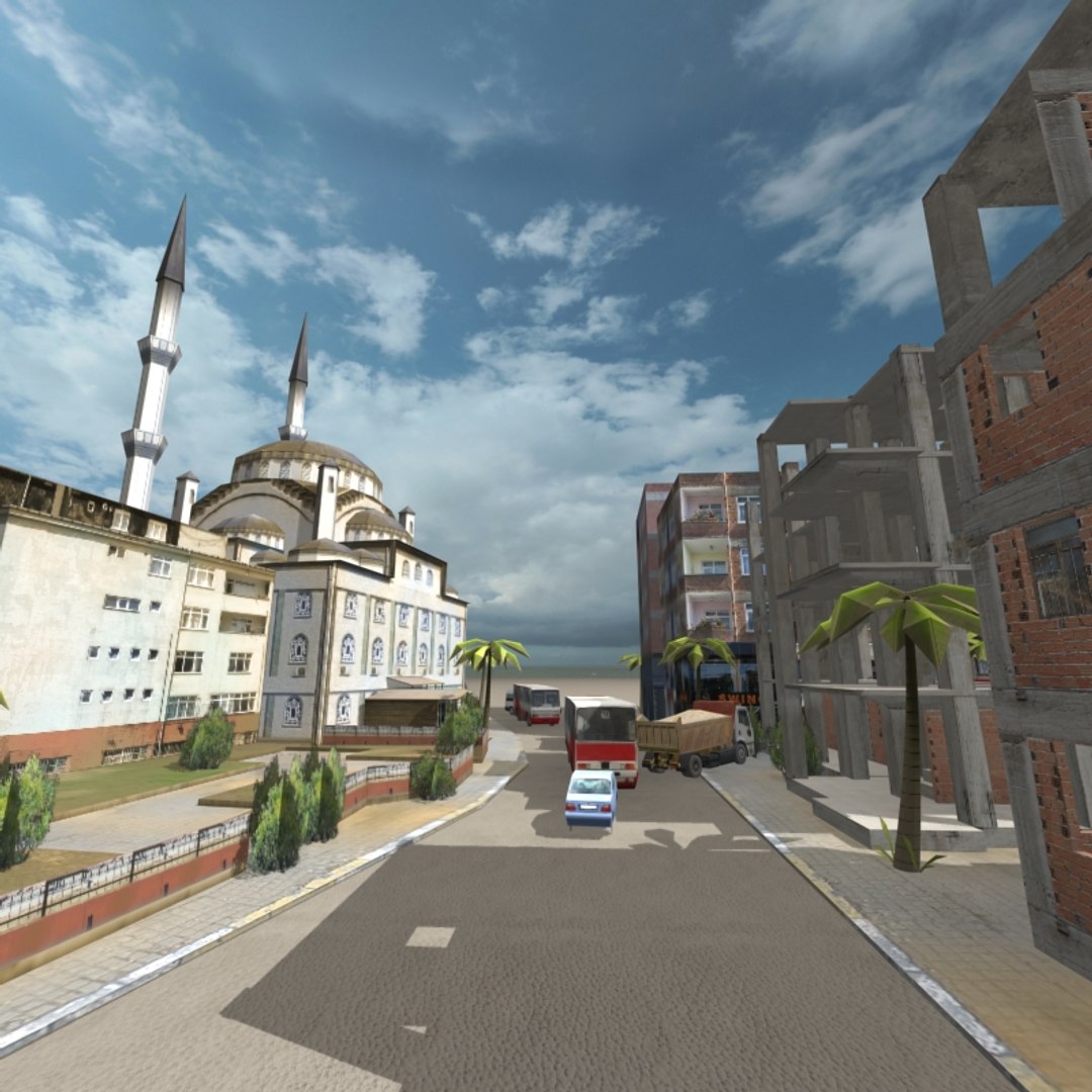 3d Urban City Middle East Model