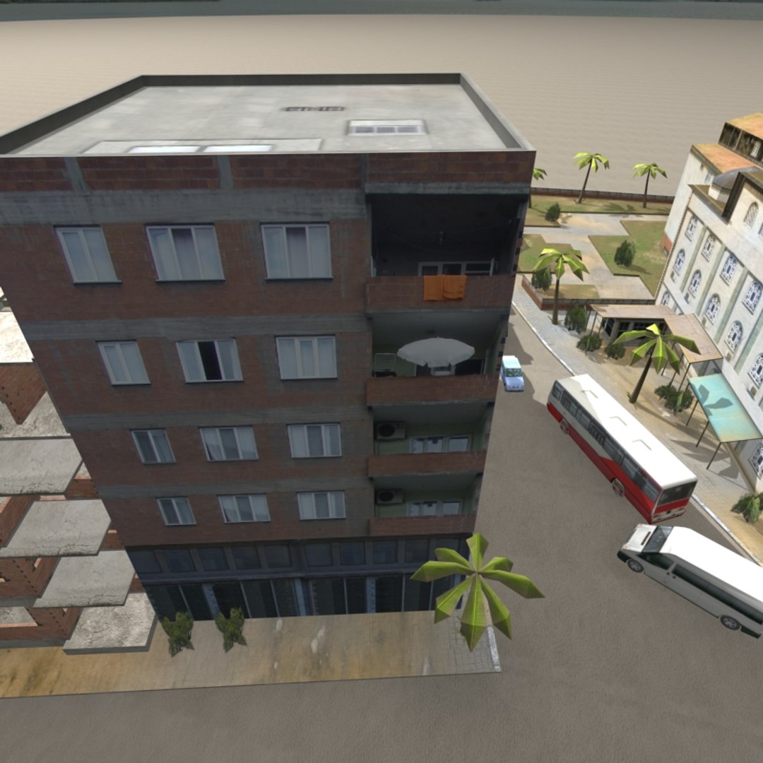3d Urban City Middle East Model