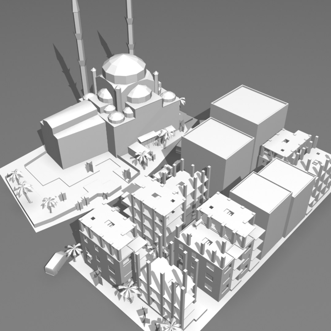 3d Urban City Middle East Model