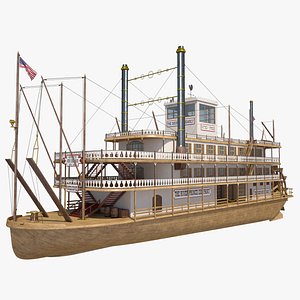 Steamboat 3D Models for Download | TurboSquid
