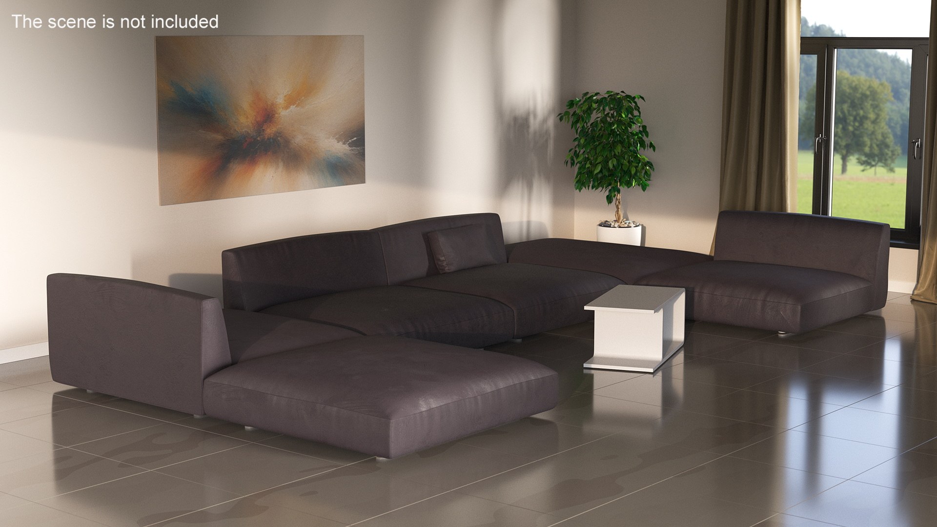Contemporary Sectional Sofa 3D Model - TurboSquid 2250641