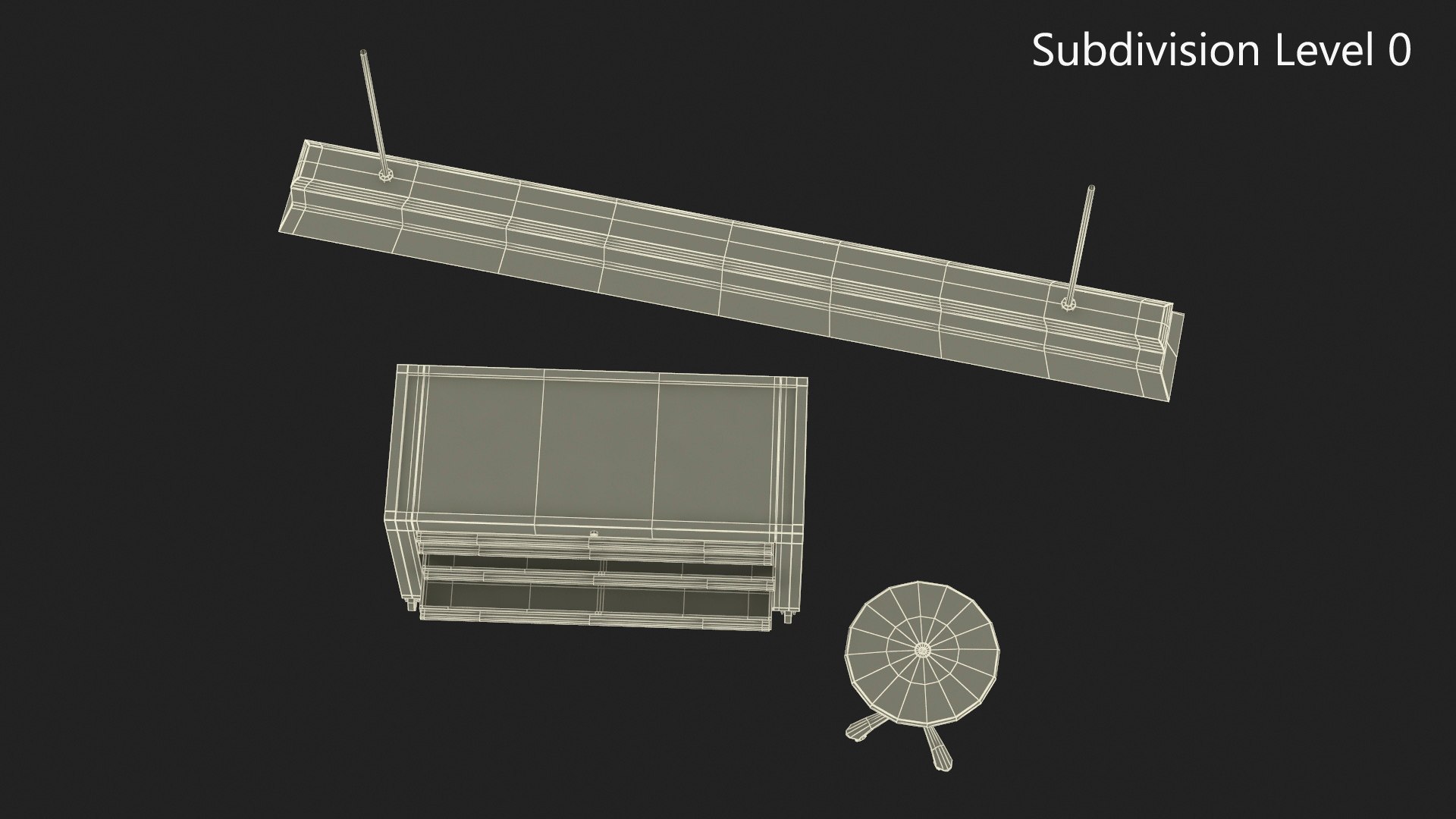 Adjustable Round Stool Table And Key Cabinet 3D - TurboSquid 2319394