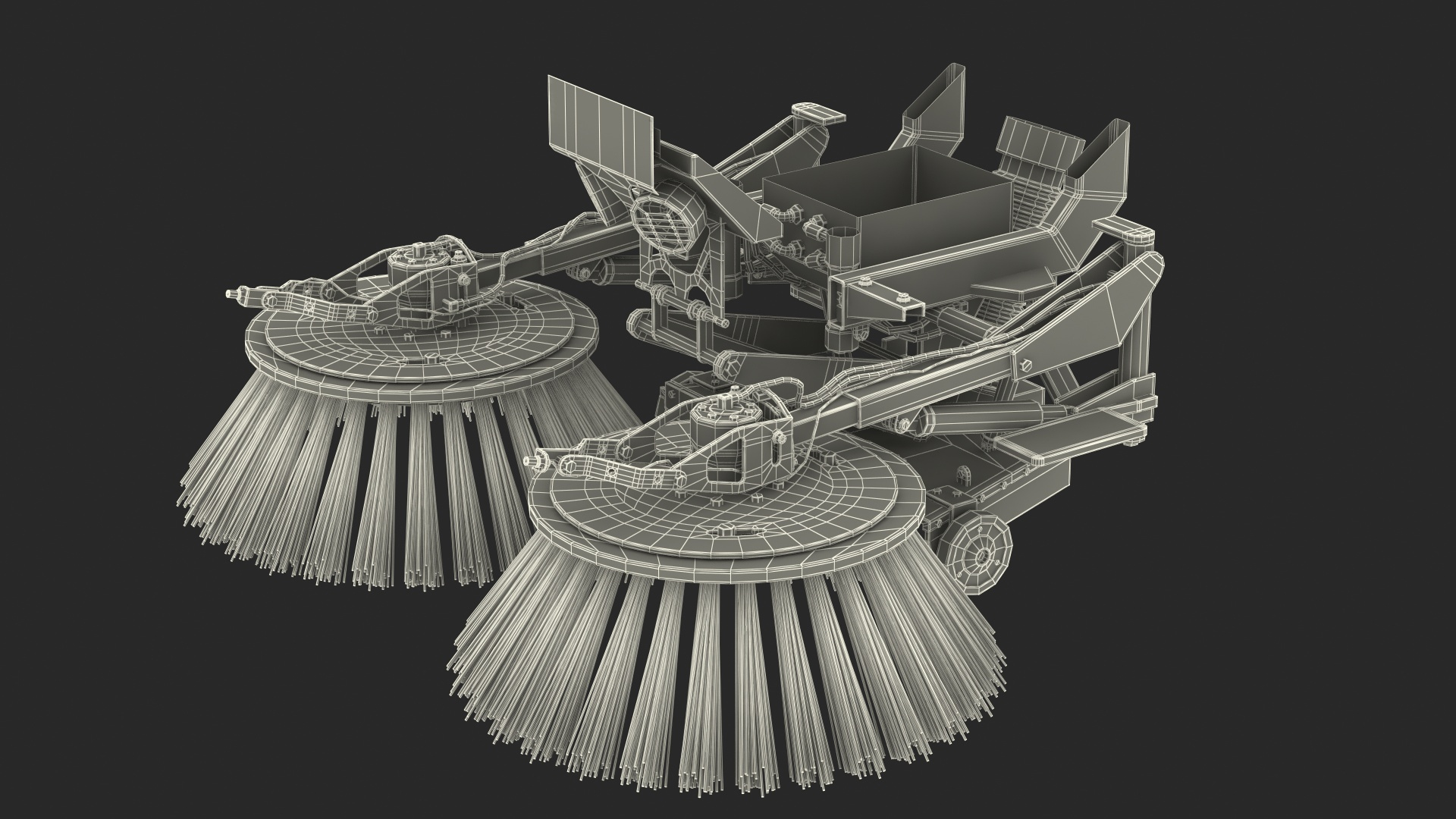 Road Sweeper Brushes Mechanism 3D - TurboSquid 1574351