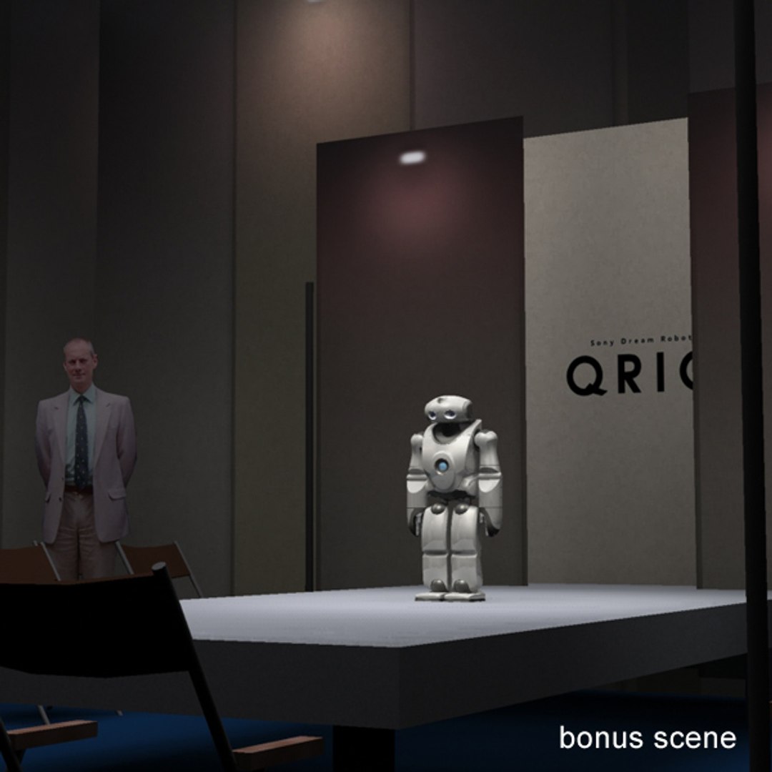 3d Model Qrio Sony Robot Biped