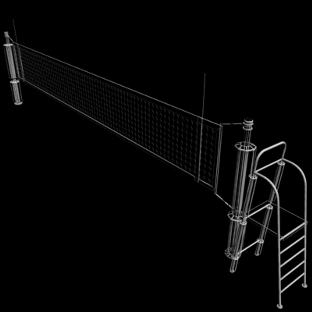 3d volleyball net model