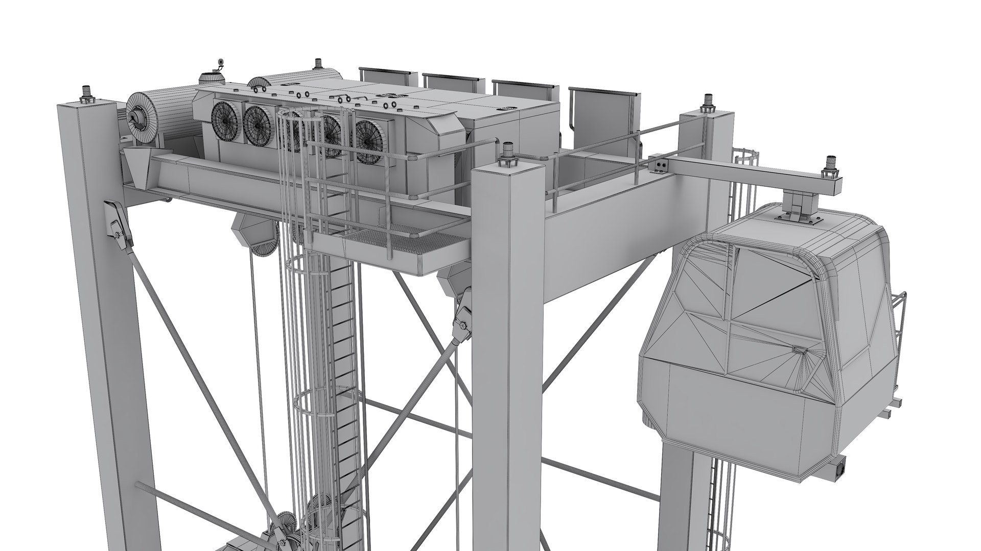 3D Straddle Carrier Model - TurboSquid 2278200