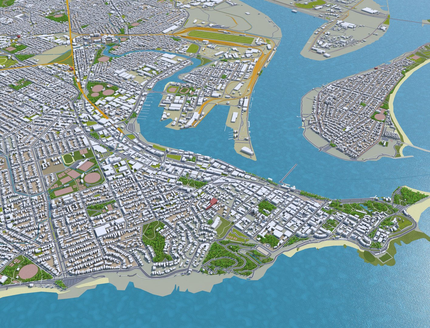 Newcastle Australia Model - TurboSquid 1720463