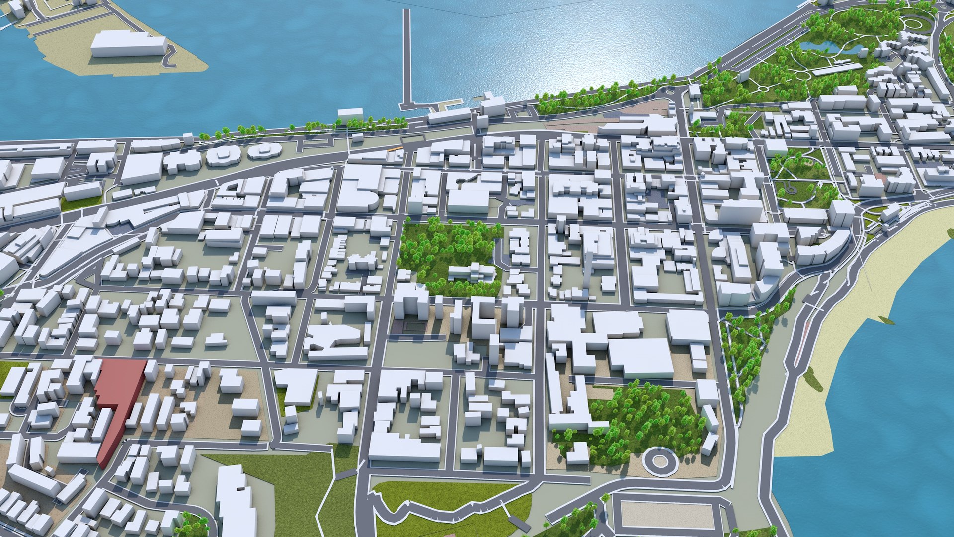 Newcastle Australia Model - TurboSquid 1720463