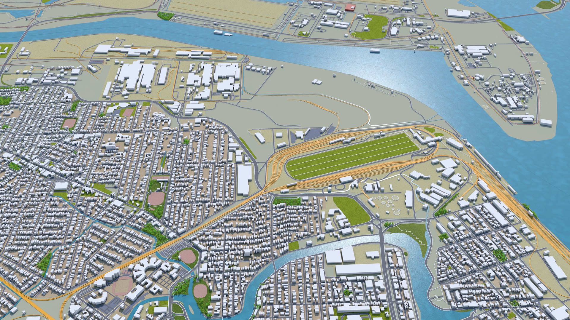 Newcastle Australia Model - TurboSquid 1720463