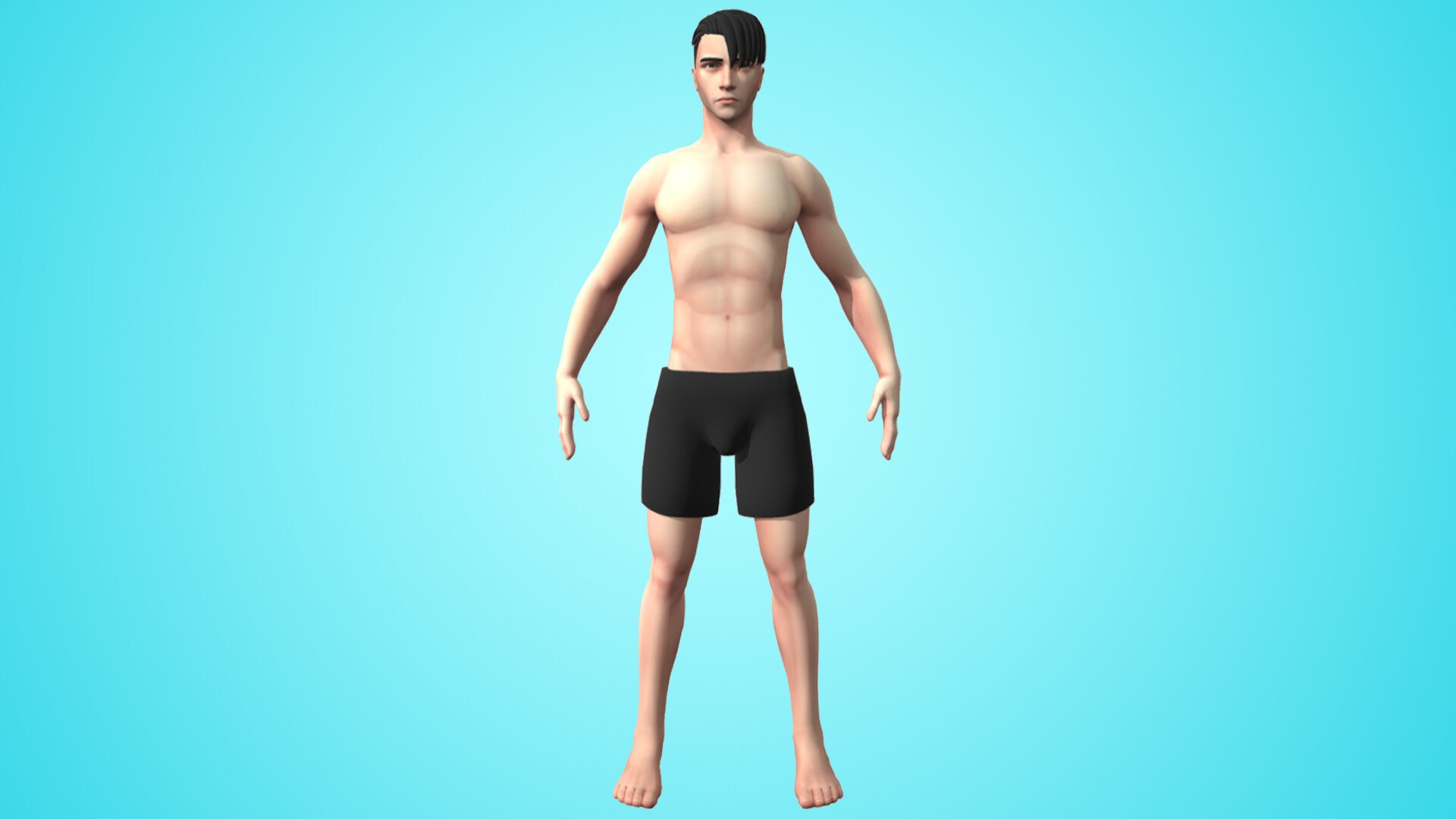 3D Hou - Male Base Mesh - Cartoon Character - TurboSquid 2090806