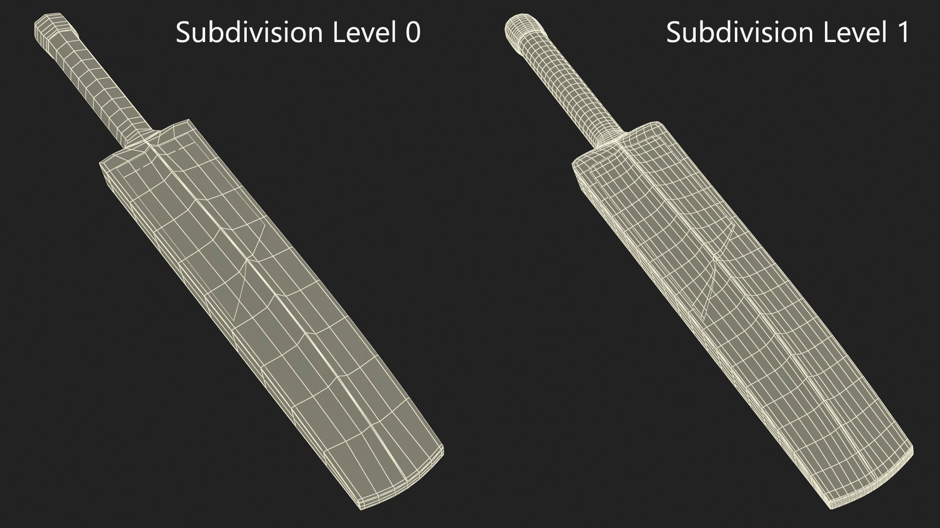 English Willow Cricket Bat Model - TurboSquid 2161349