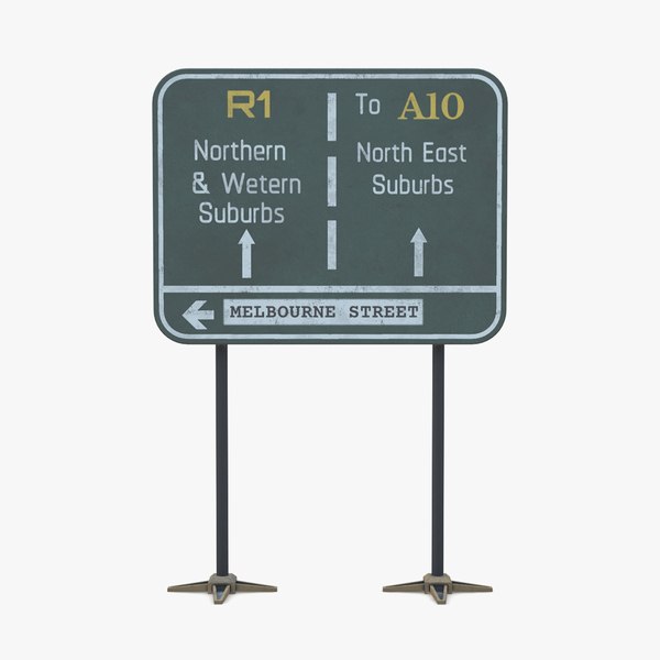 3D street sign - TurboSquid 1663942