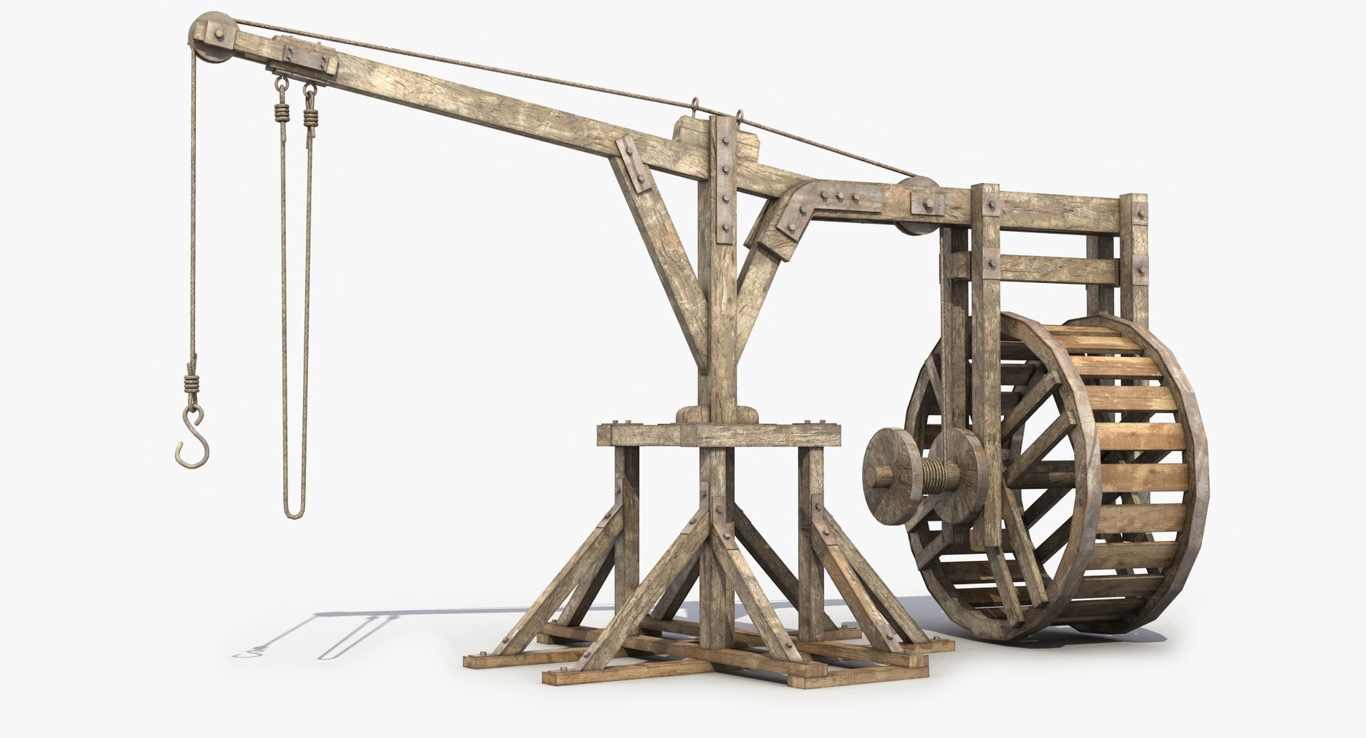 Old Wooden Crane Max