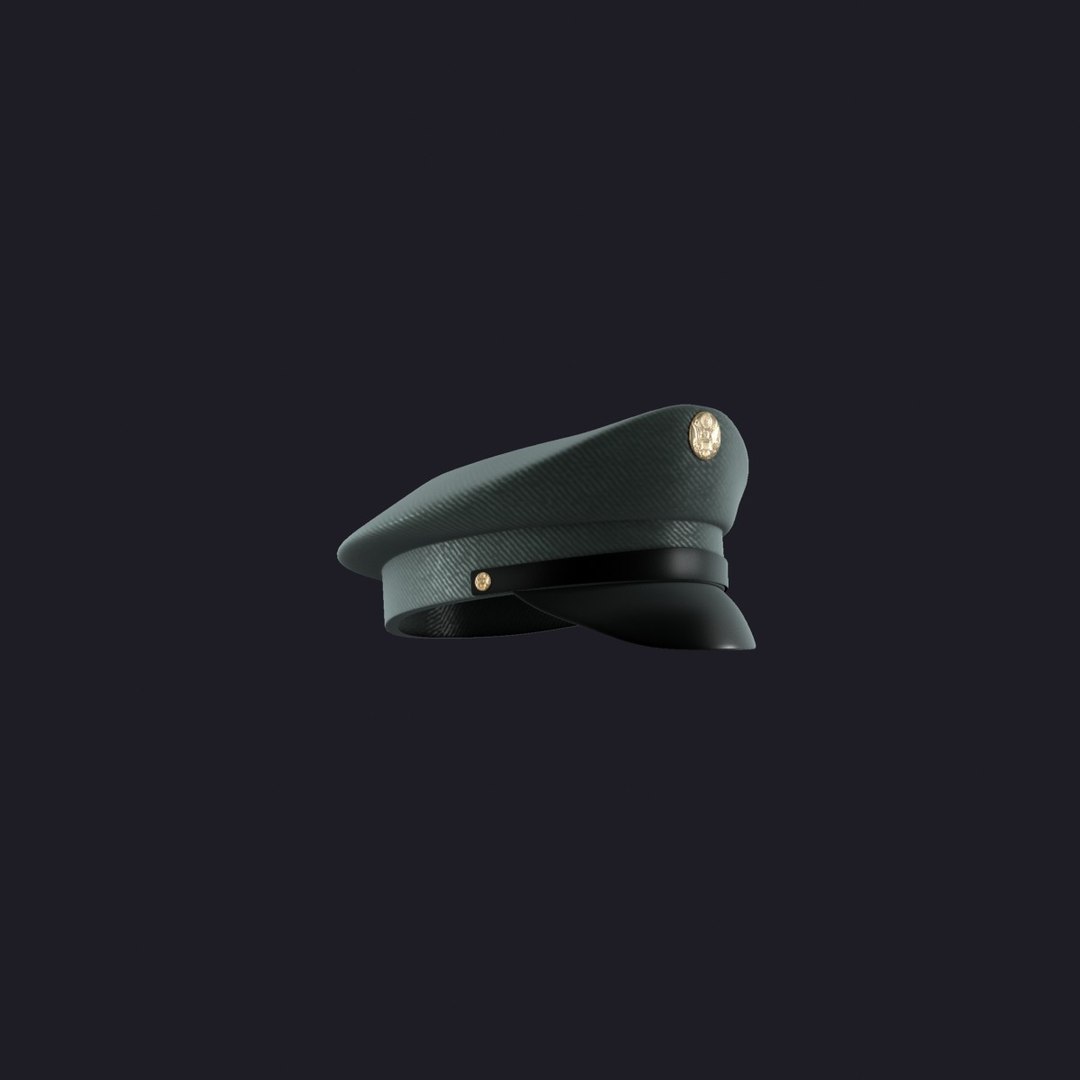 3d Model Military Cap Hat