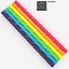 3d Model Twizzlers Rainbow