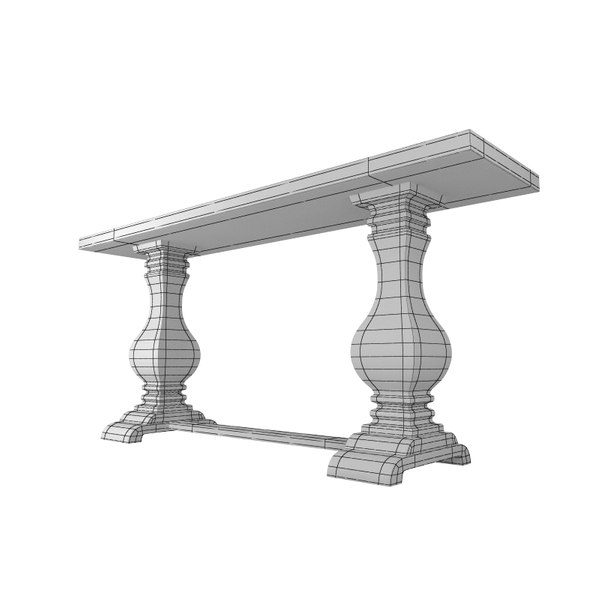 3d table console furniture model