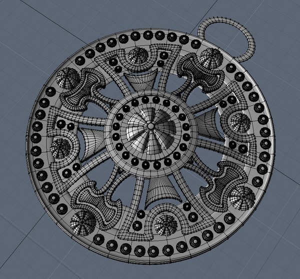 modelo 3d medallón - TurboSquid 582023