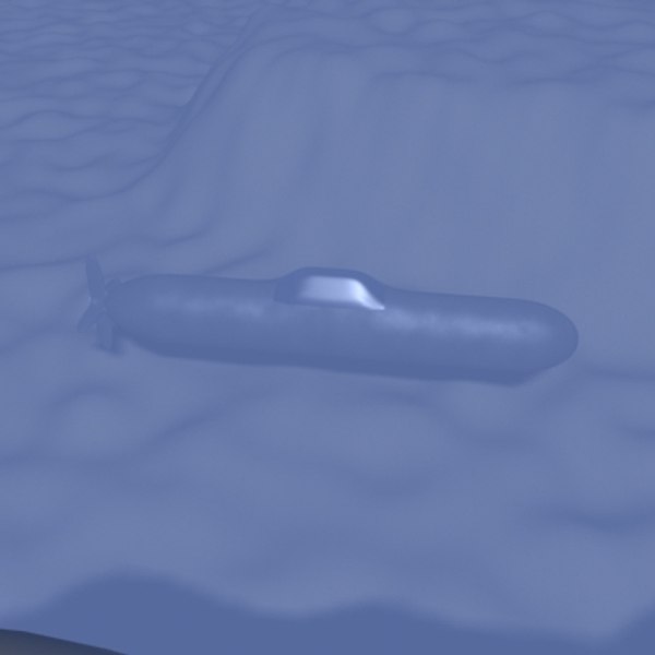 submarine prototype nato 3d model
