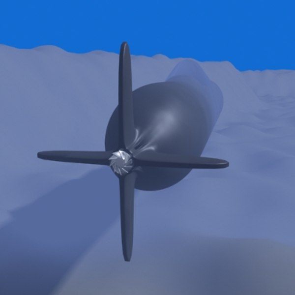 submarine prototype nato 3d model