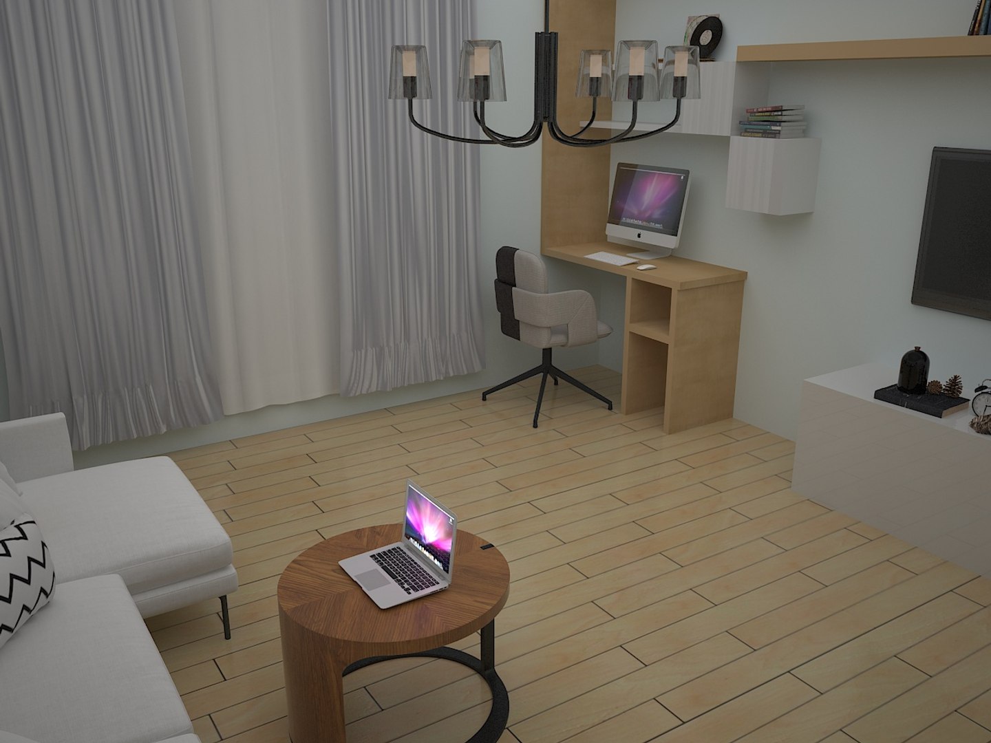 3D interior style hi-tech model - TurboSquid 1151630